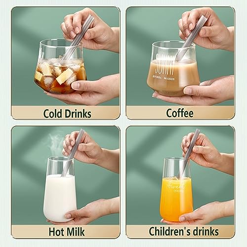Reusable Food Grade Silicone Drinking Straws,Openable, Washable , Straight Smoothie Straws Cold and Hot Compatible,Long softy & Flexible Straws Green/5 Pcs