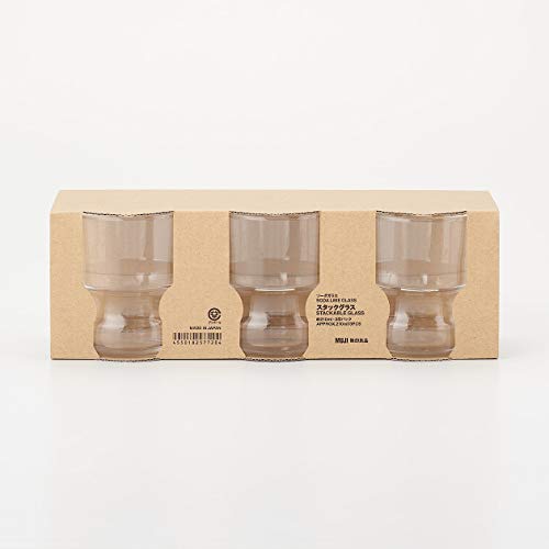 Muji Stackable Soda Glass Set - 210ml
