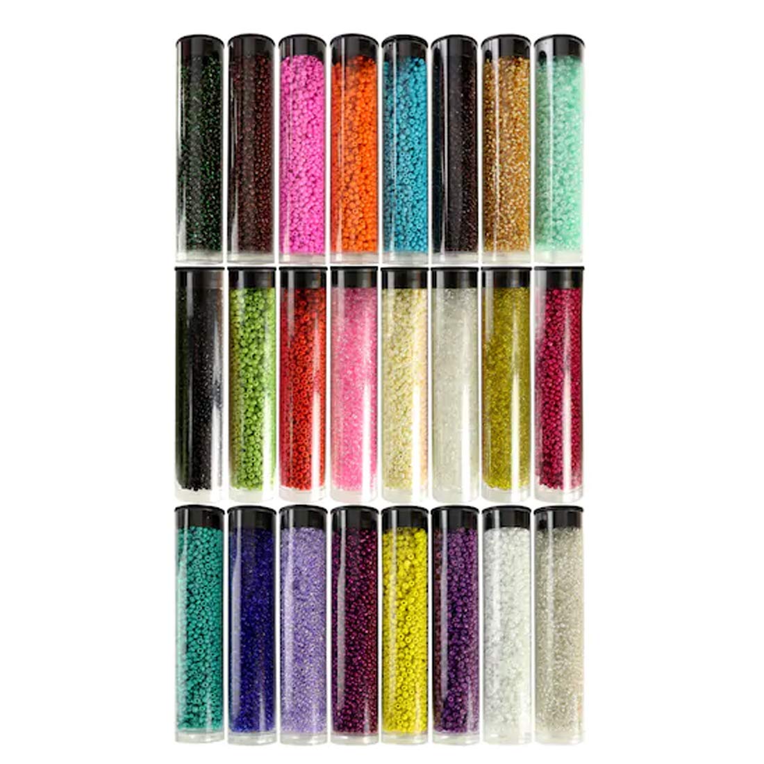 Multicolor Glass Seed Beads Set by Bead Landing