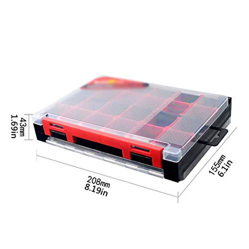 Multifunction Tackle Storage Box Multifunctional Bait Box Fishing Gear Parts Box Accessory Box Fishing Tackle Hook Box Storage Box Plastic Bait Box Double-layer Fishing Tool Box Multi-frame Excellent