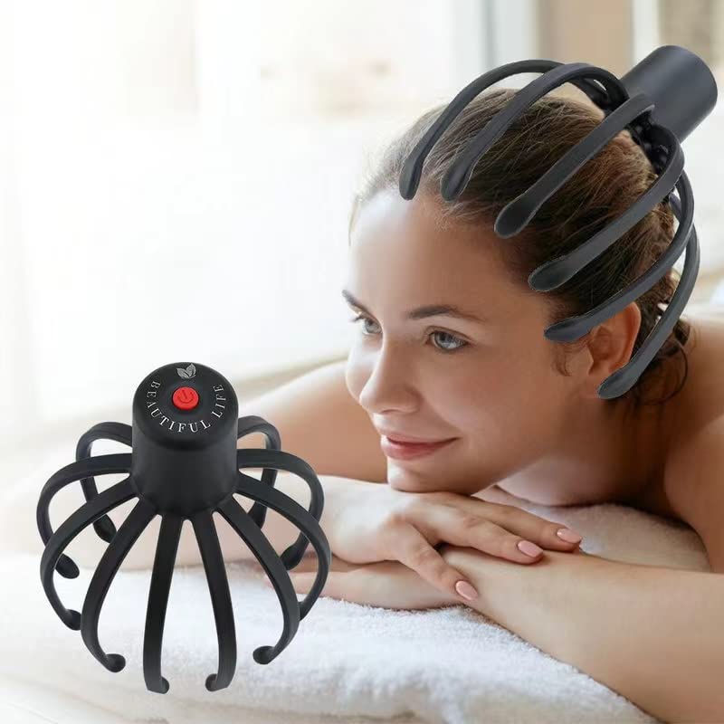 ONIYEA Electric Scalp Massager with 3 Modes, 360 Degree Head Massager, Cordless Portable Head Scratcher for Stress Relax