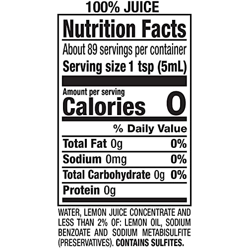 ReaLemon 100 Percent Lemon Juice, 15 fl oz bottle (Pack of 12)