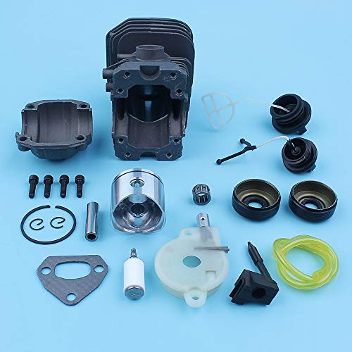 Laliva tools - 40mm Cylinder Piston Kit For Husqvarna 141 142 137 136 Chainsaw WT Engine Pan Oil Seal Pump Fuel Line Filter Muffler Gasket