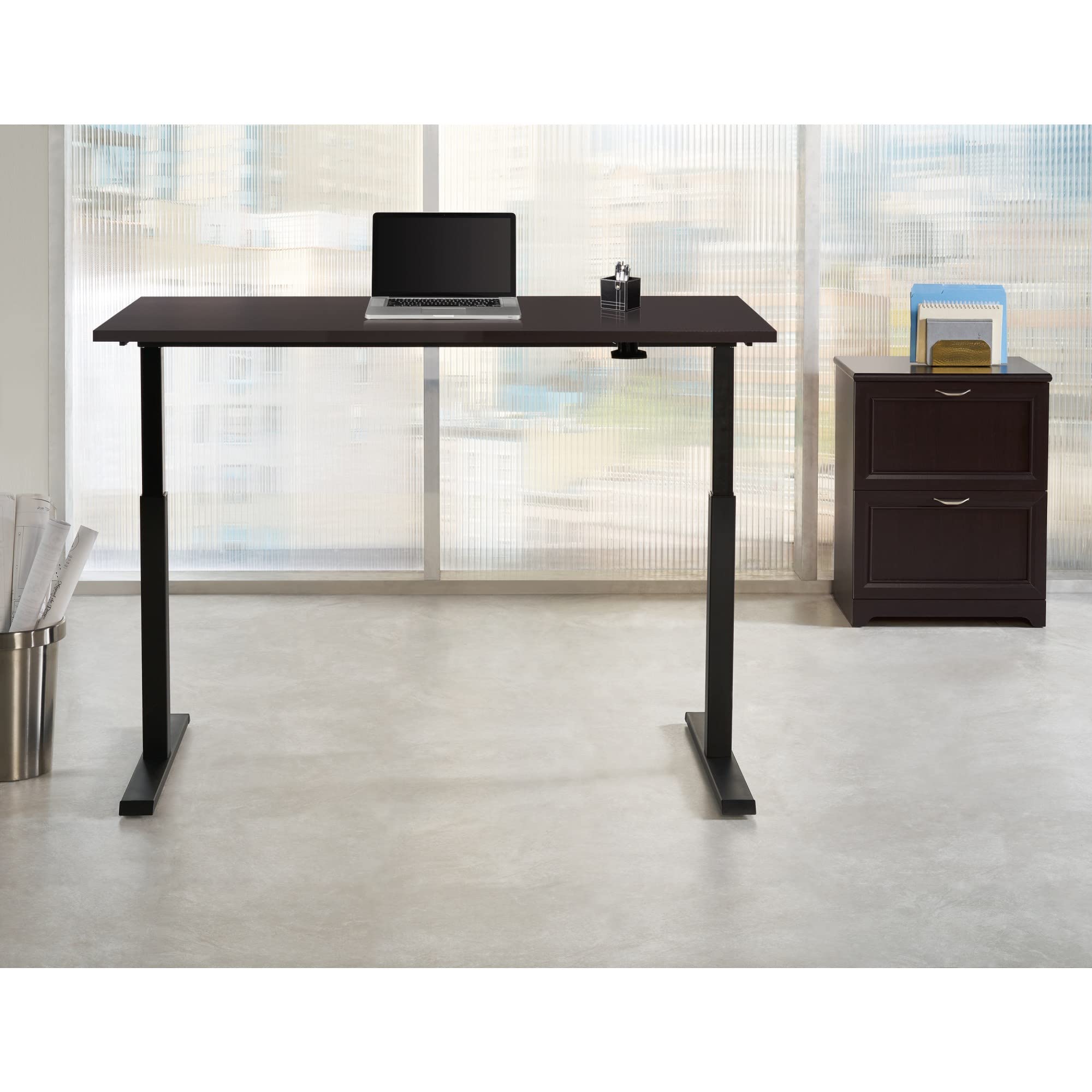 RealspaceĀ® Magellan 23-1/2"W x 16-9/16"D Lateral 2-Drawer File Cabinet, Espresso