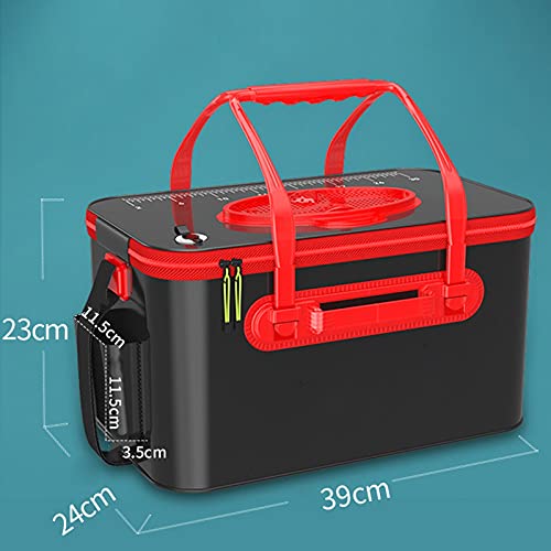 Toolbox Tackle Box Fish Protection Bucket Folding Multifunctional Integrated Forming Thickened Live Fish Box Fish Bucket Fishing Tackle