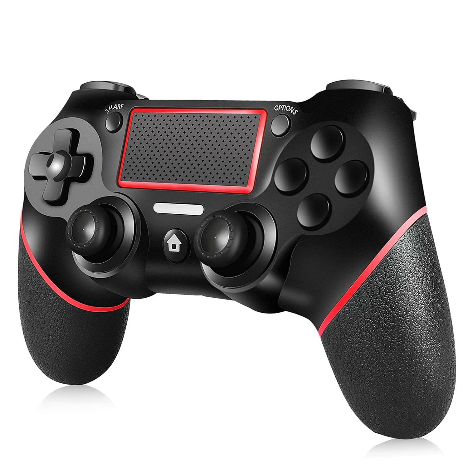 Sefwon Replacement for PC controller,Wireless Game Controller For PS4 And Built-in Motion Motors (Red)