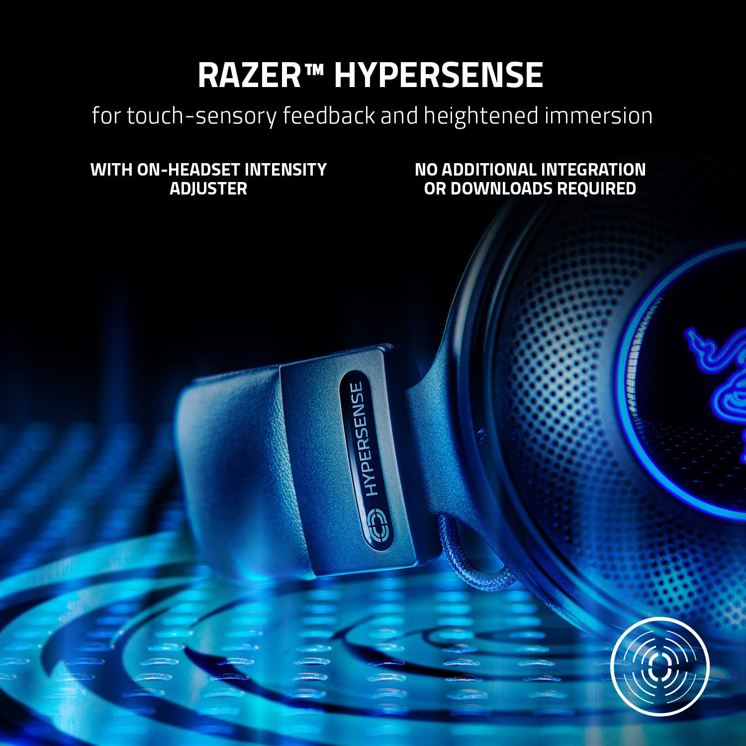 Razer Kraken V3 Pro HyperSense Wireless Gaming Headset & Leatherette Memory Foam Cushions & Basilisk Ultimate HyperSpeed Wireless Gaming Mouse w/Charging Dock - Classic Black