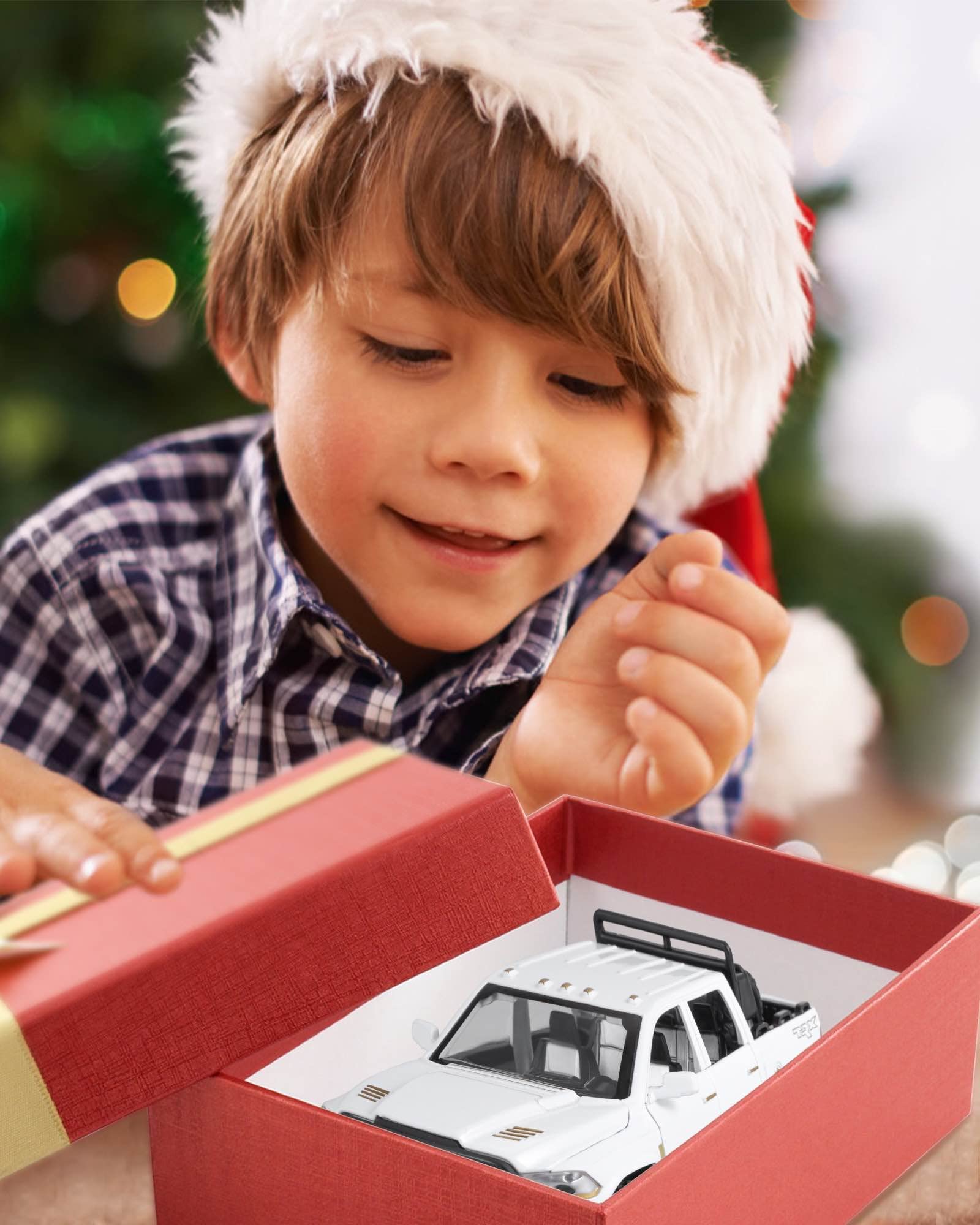 Toy Trucks Dodge Ram Toy Pickup Trucks TRX 1500 Pull Back Diecast Metal Model Trucks for 3 Year Old Boys and up