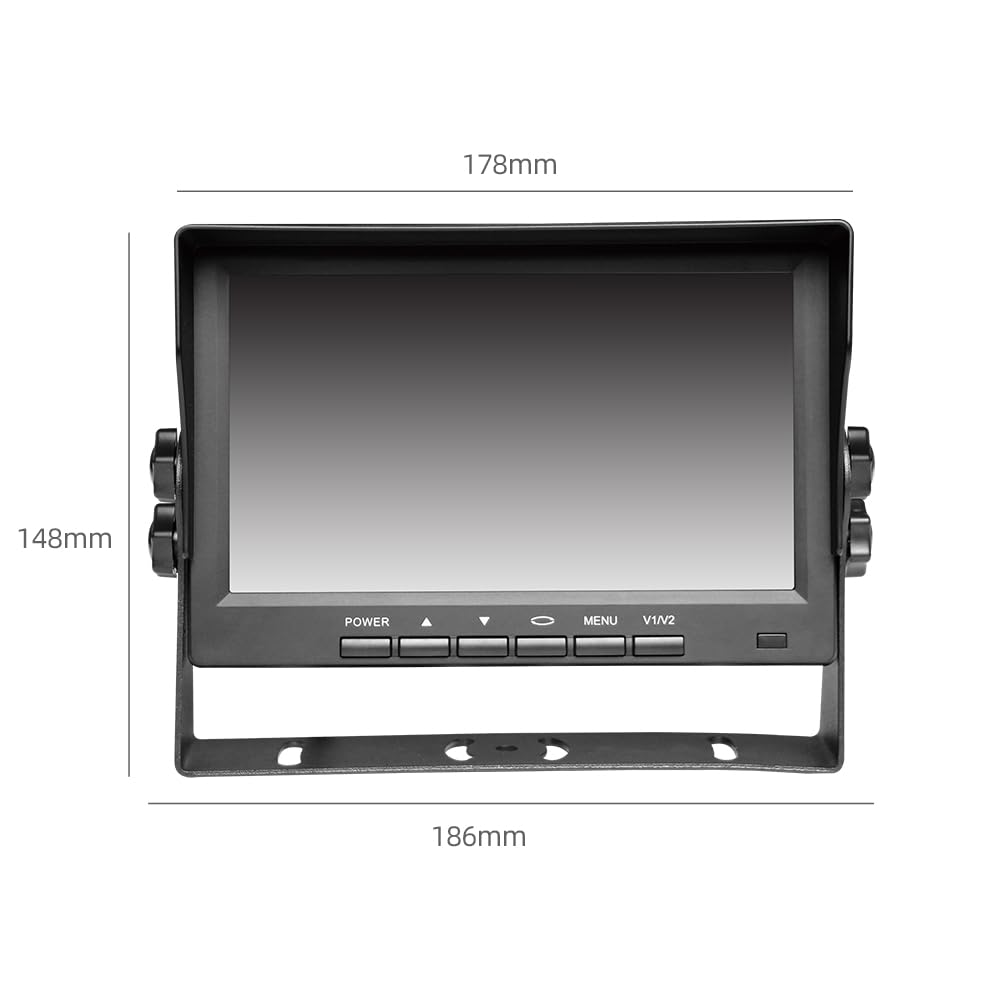 VSSTECH HD 7 inch VGA Car Monitor Screen for Mobile DVR