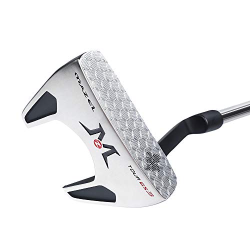 MAZEL Tour GS Men's Golf Putter,Right Handed (GS3-Black Head with Red Grip)