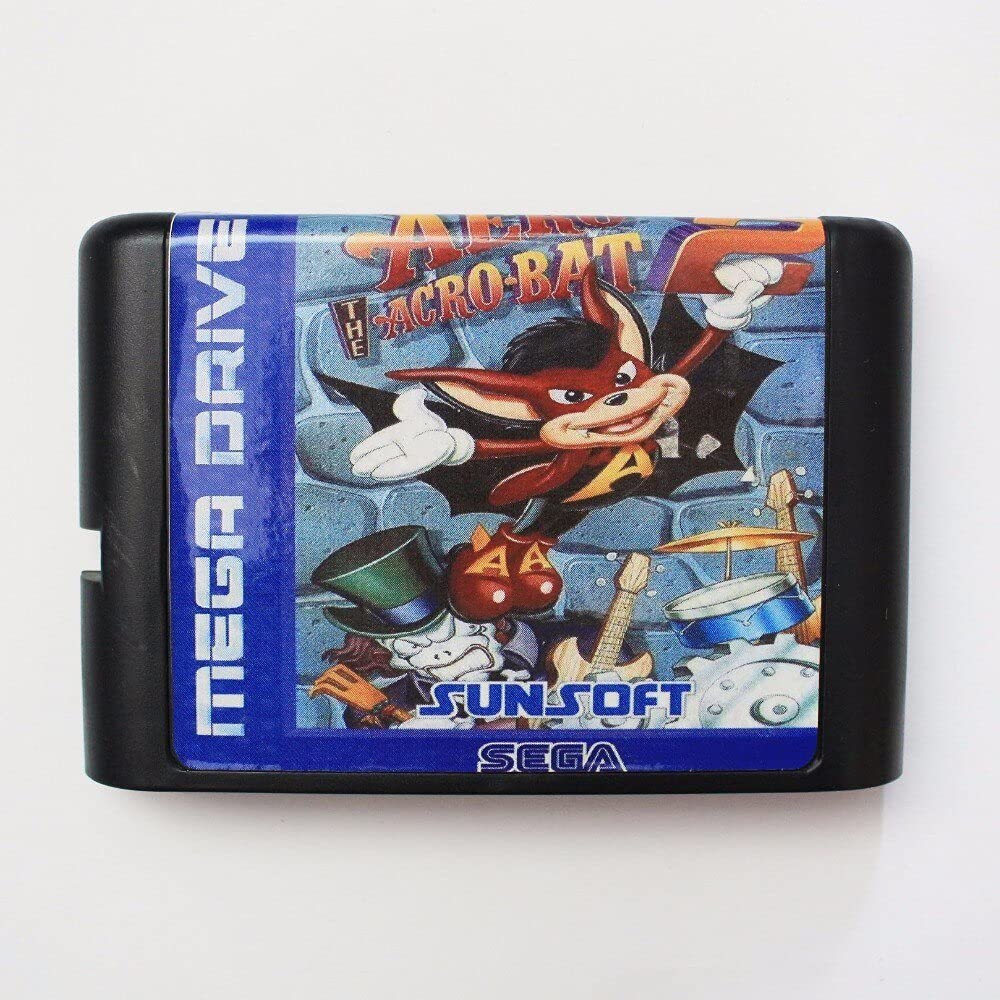 Retro Game Aero The Acro Bat 2 NTSC-USA 16 bit MD Game Card For Sega Mega Drive For Genesis