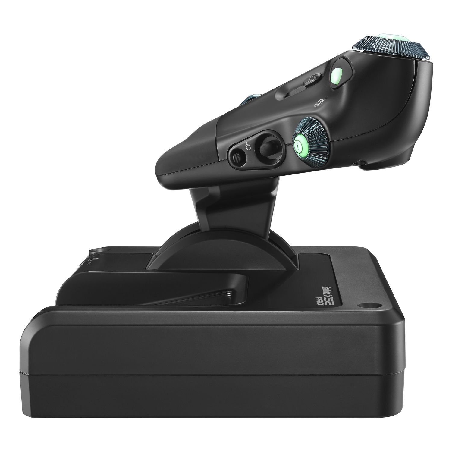 Logitech G Saitek X52 Pro Flight Control System, Controller and Joystick Simulator, LCD Display, Illuminated Buttons, 2xUSB, PC - Black/Silver