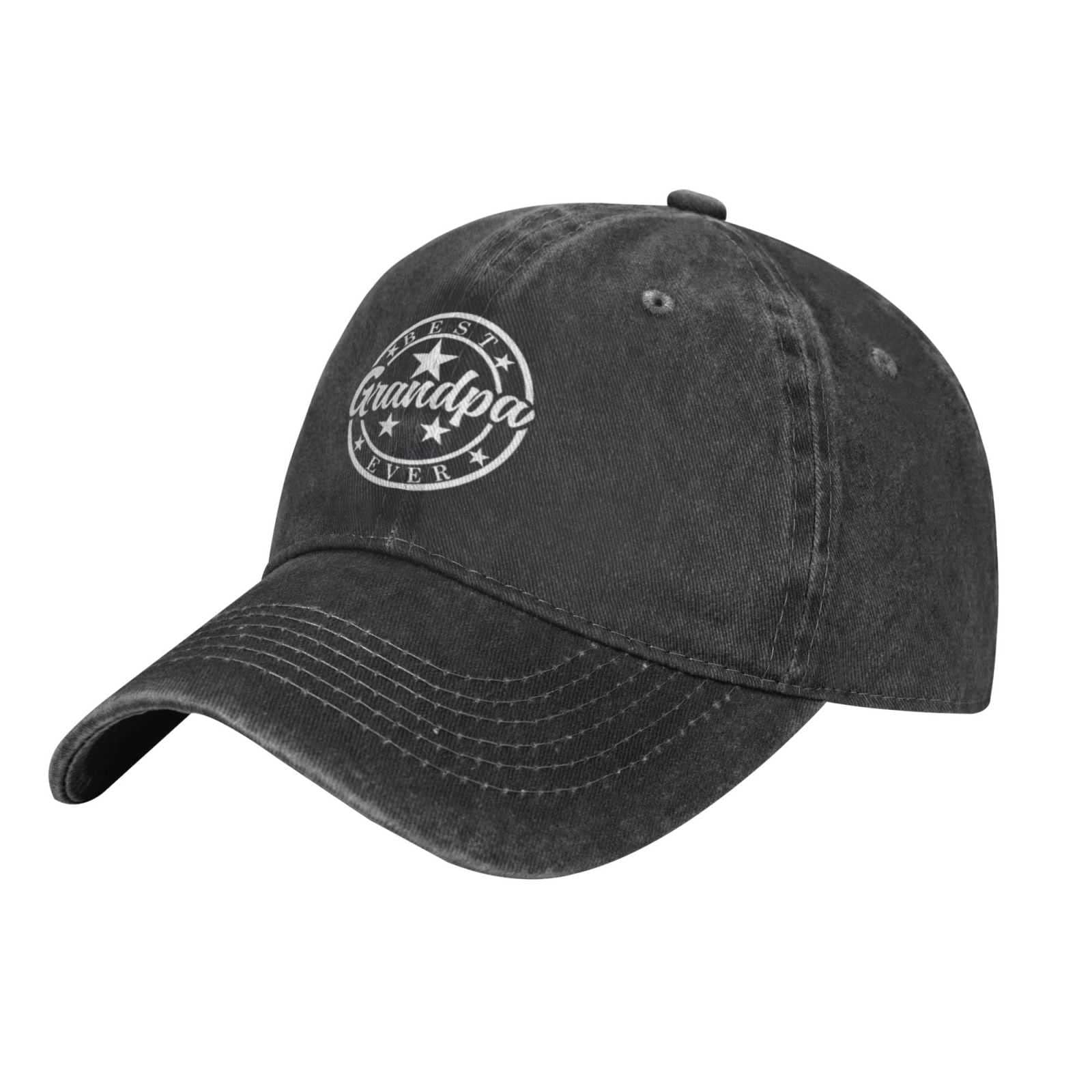 Presents for Women,Best Grandpa Ever Baseball Cap,40th Birthday Gift Ideas for Men,Adjustable Baseball Trucker Cap Black