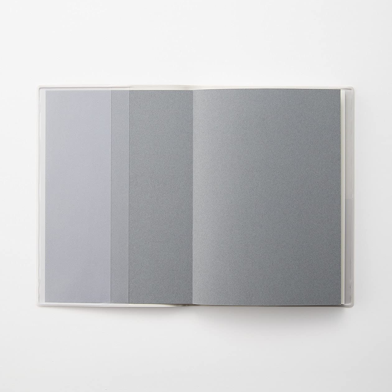 MUJI Monthly/Weekly Schedule Book 2022 B6 Size White Gray Beginning December 2021 Polyvinyl Chloride Cover Planner Scheduler