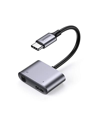 UGREEN USB C to 3.5mm Headphone and Charger Adapter and USB C to 3.5mm Audio Headphone Jack Adapter Bundle