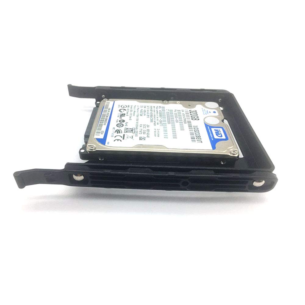 Maxmoral 2pcs Chassis Hard Drive Mounting Rails Plastic Black