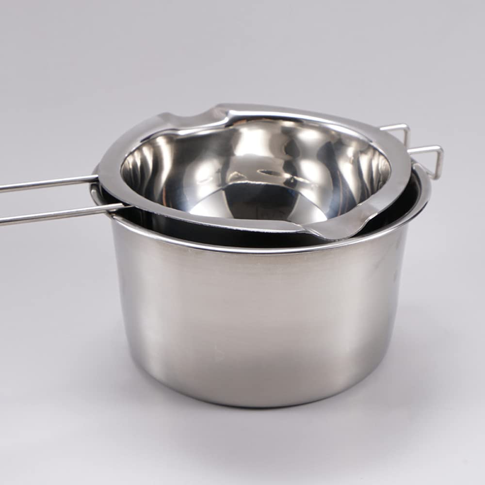 qqqqqq Double Boiler Stainless Steel Pot of Chocolate Melting Water Heating Melting Pot Bowl Baking Heating Container for Butter Chocolate Cheese Caramel