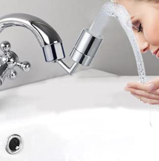 uhome, Water Faucet Head 720 Degree, Multifunctional Bathroom Faucet Sprayer, Splash-Proof Face Wash Mode and Rinse Clean Mode, Filter, Rotatable Splash-Proof Faucet