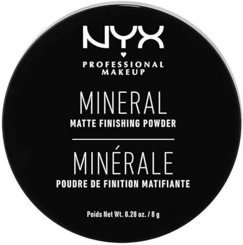 NYX PROFESSIONAL MAKEUP Mineral Matte Finishing Powder, Loose Setting Powder - Light/Medium