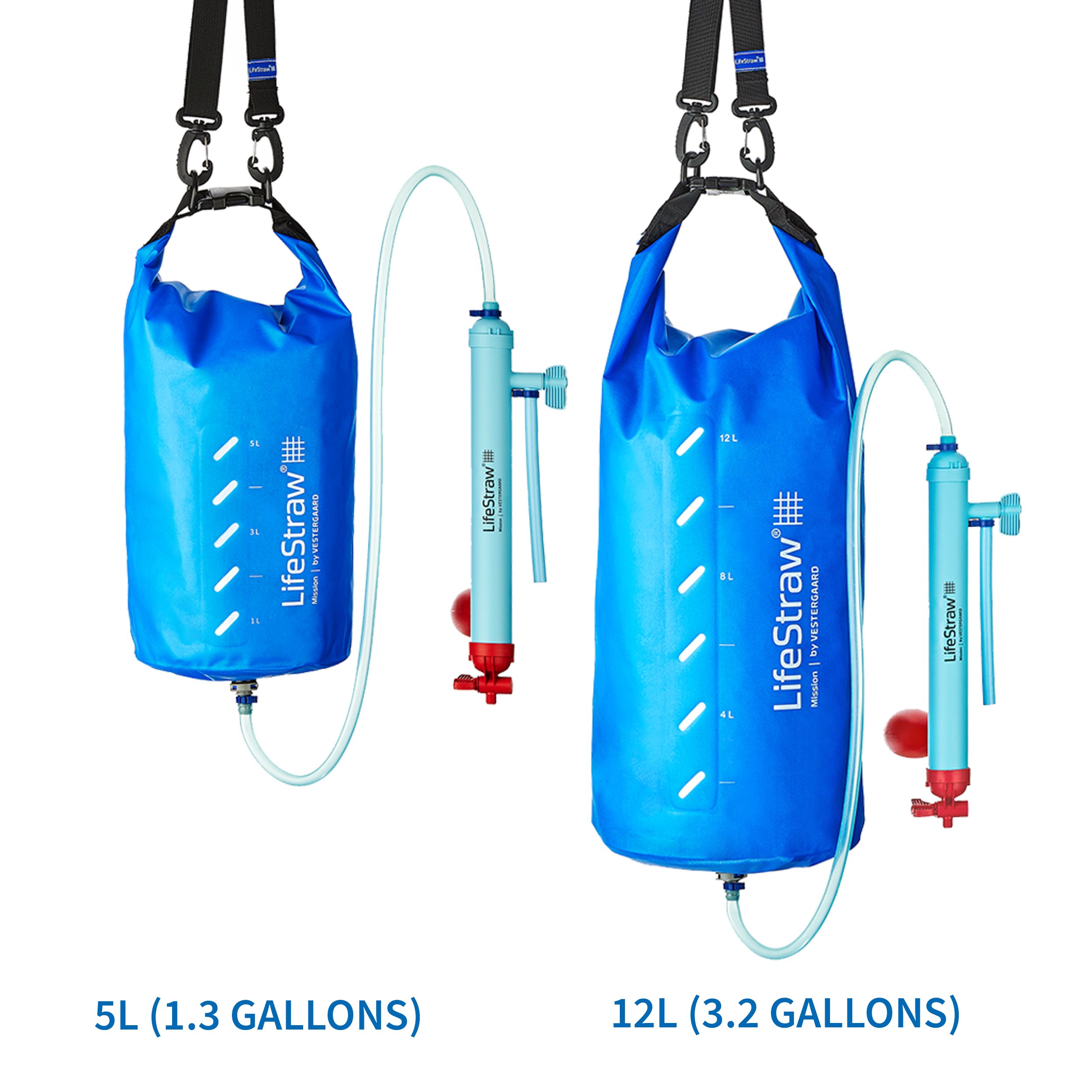 LifeStraw Mission Water Purification System, High-Volume Gravity-Fed Purifier for Camping and Emergency Preparedness, 5 Liter