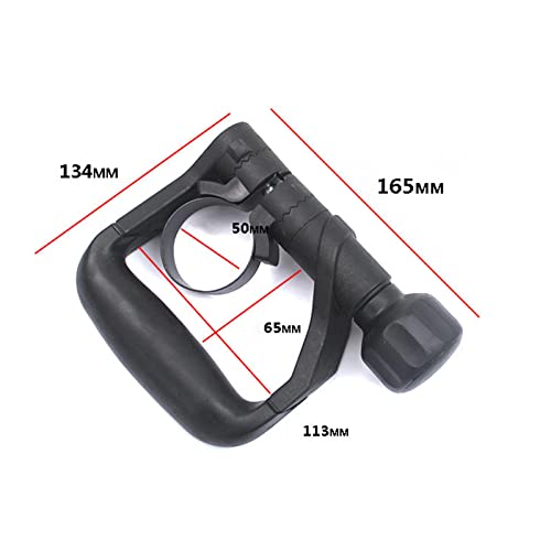 Prettyia Side Handle for Bosch Demolition Hammer 11E Gbh10DC Gbh11DE Replacement Part Adjustable Black Auxiliary Side Handle Side Handle Assembly