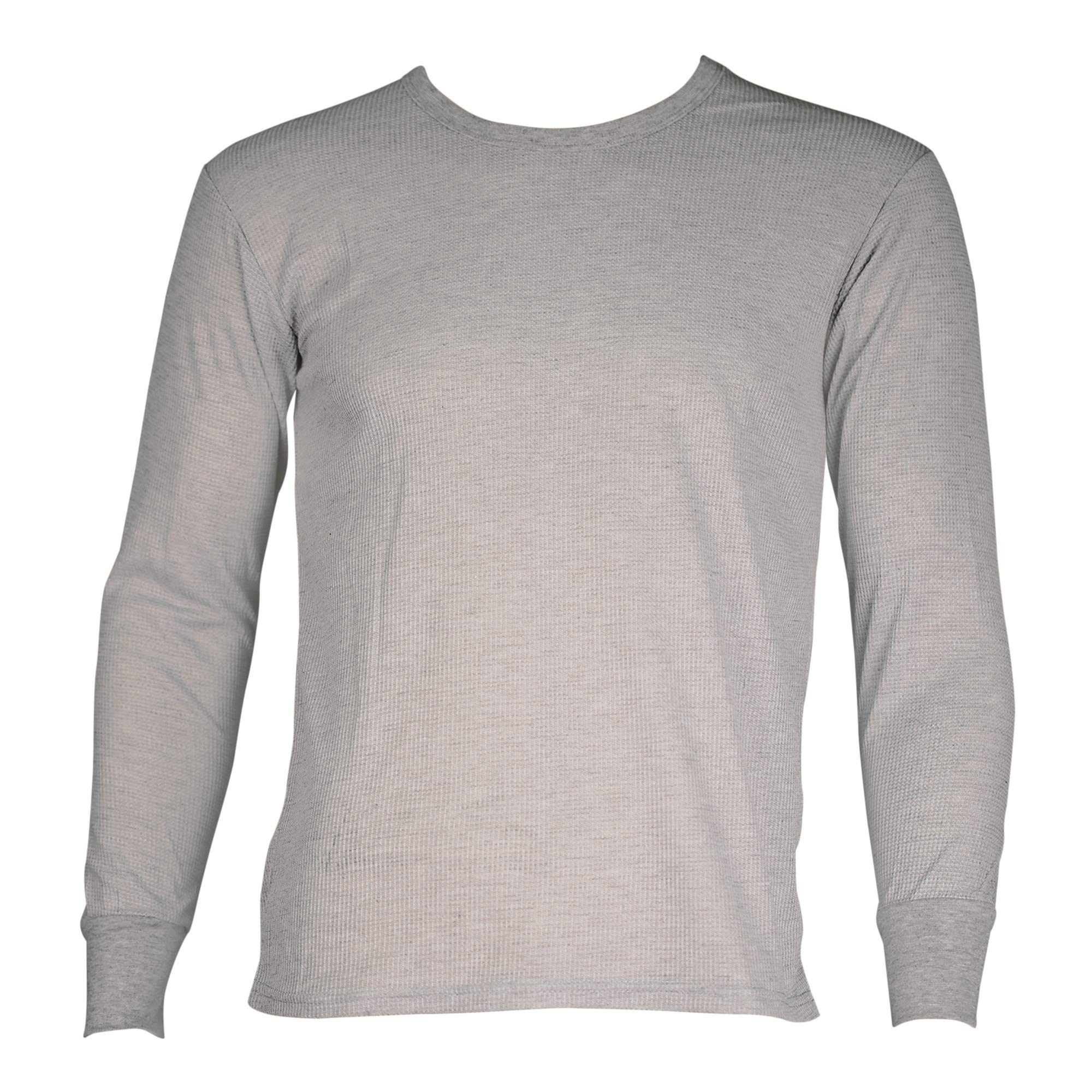 SLM Men's Thermal Undershirt Waffle Knit Lightweight Base Layer Insulated Long Sleeve Top