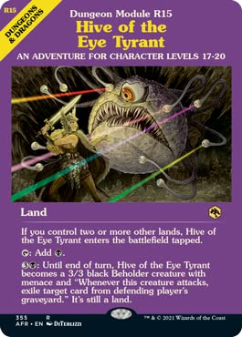 Magic: The Gathering - Hive of The Eye Tyrant - Dungeon Module - Adventures in The Forgotten Realms