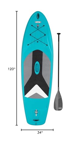 Lifetime Horizon 100 Hardshell Stand-Up Paddleboard (Paddle Included), Teal