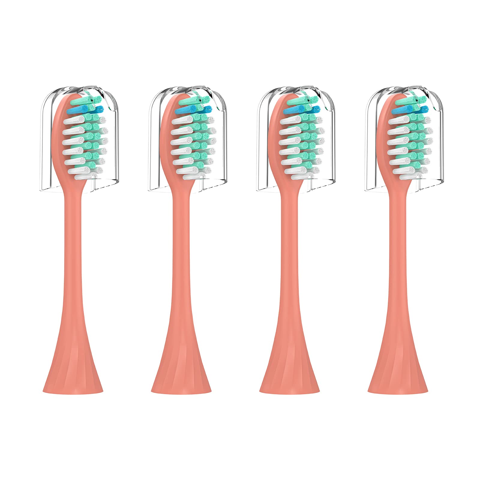 Toothbrush Replacement Brush Heads, for HY1100 and HY1200 Only, Compatible with Philips One Electric Toothbrushes, 4 Pack (Miami Coral)