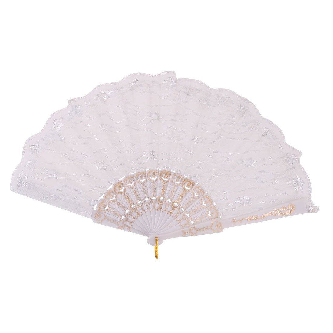 Qtqgoitem Non-woven Fabric Flower Pattern Travel Craft Foldable Cooling Hand Fan 1.5 Inch Width (model: 475 748 5b4 61a b01)