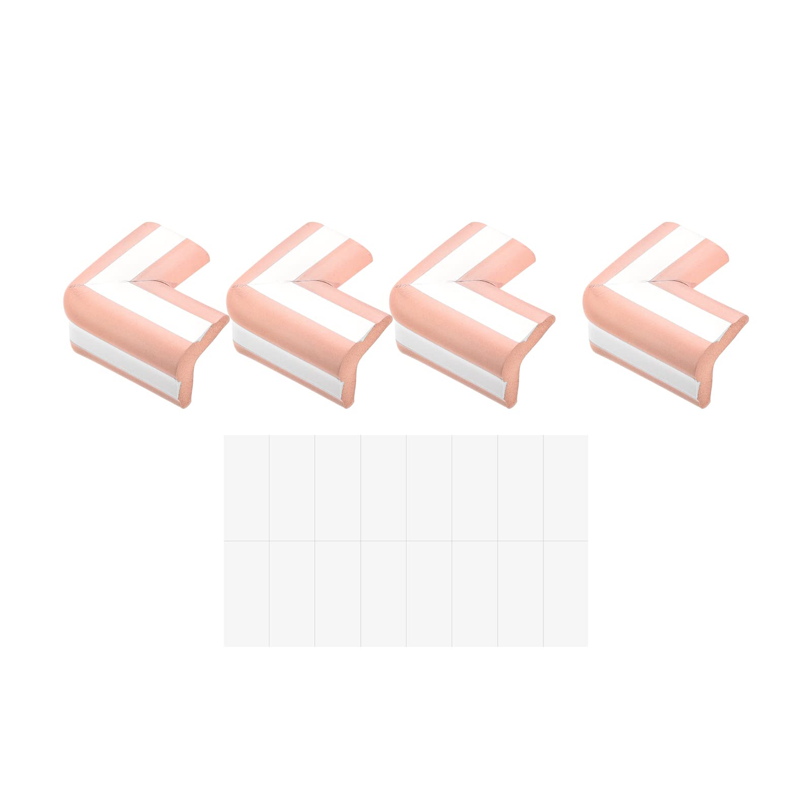 uxcell Corner Guards Edge Protectors, 12Pack Foam Safety Bumper Thicken, 60mm/2.4"(L) for Furniture Corner Table Edge Guard, White Pink