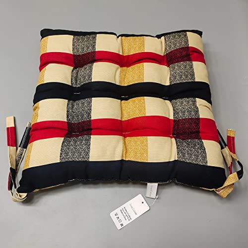 SoarTalent Cushions [Furniture], Cotton Chair Pads with Ties, Comfortable Polyester Filling Cushion