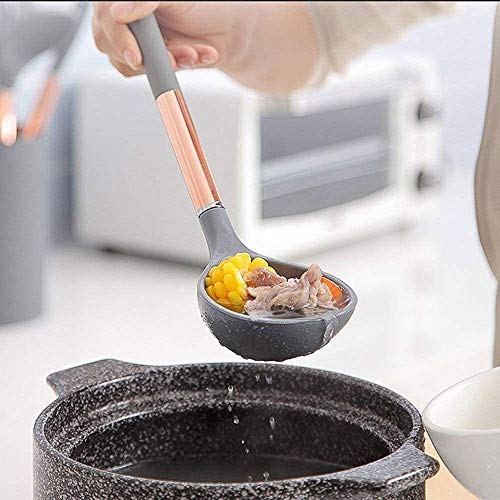 LMMDP Silicone Kitchenware Non-stick Cookware Cooking Tool Spatula Ladle Egg Beaters Shovel Spoon Soup Kitchen Utensils Set