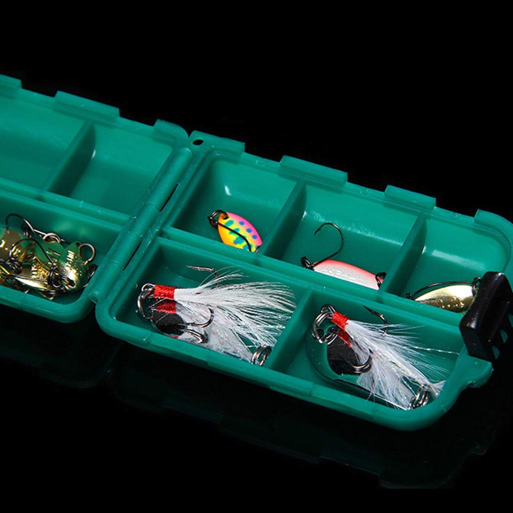 Multifunction Tackle Storage Box Fishing Gear Accessories Box Bait Box Small And Convenient Fish Hook Box Parts Box Storage Box Special Tool Box Plastic Bait Fake Bait Box Excellent waterproof perform