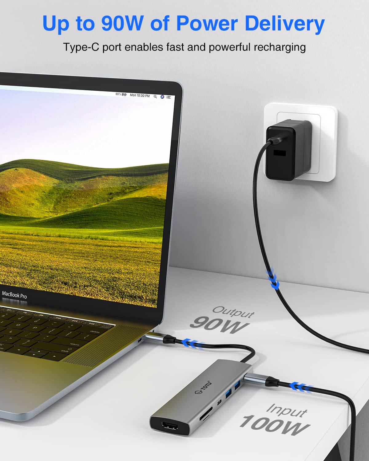 TOTU 11 in 1 USB C Hub with 4K HDMI, VGA, 1000Mbps Ethernet & 7 in 1 4K HDMI USB C Hub