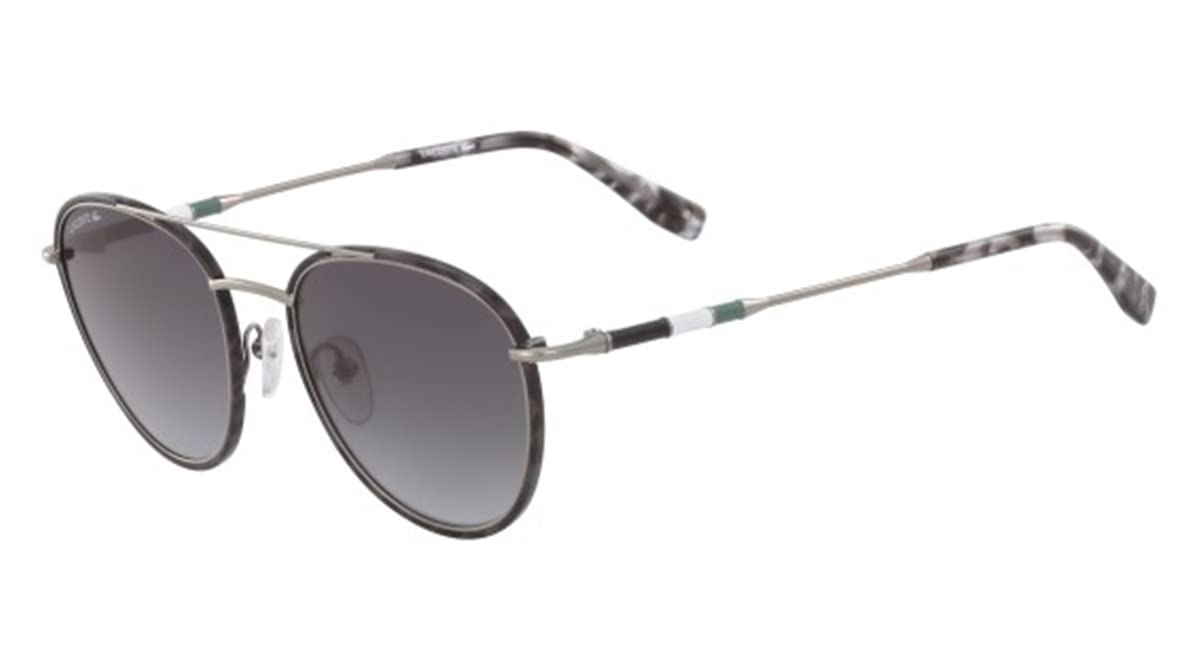 Lacoste Men's L102SND Oval Sunglasses, Silver/Blue, 51 mm