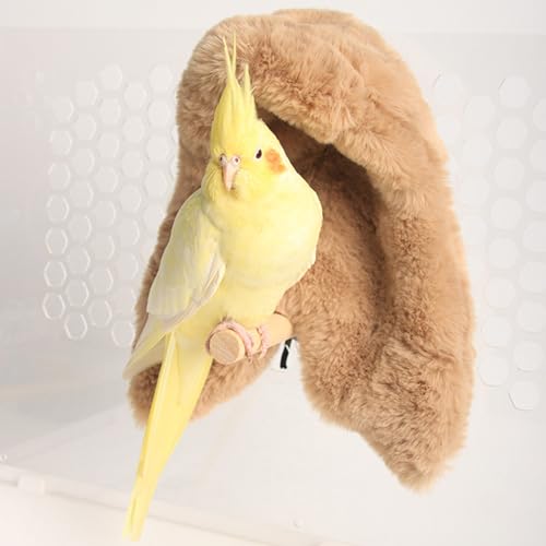 Libcflcc Bird Nest Bird Nest Lanyard Soft Plush Windproof Bird Shawl Nest Corner Parrot Blanket for Pet Cage Accessories Bird Hammock Parrot Shawl