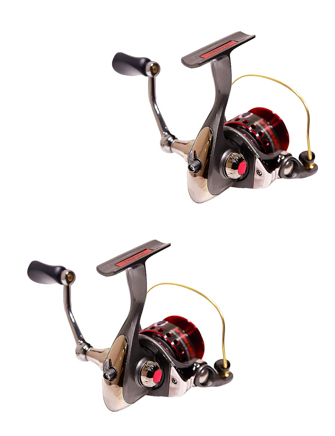 LLJPYX7L Fishing Reel, Rubber Handle, 3 Bearings, Sealing Resistance, rustproof, Super Smooth, Light Weight, high Power, Metal Rocker arm can be Replaced (Color : Two)