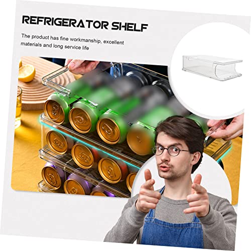 Zerodeko 2pcs Beer Can Holder Soda Can Dispenser Soda Can Storage Rack Wine Bottle Stacker Plastic Organizers Plastic Storage Boxes Plastic Food Tray Kitchen Gadget Drink Storage Rack Fruit