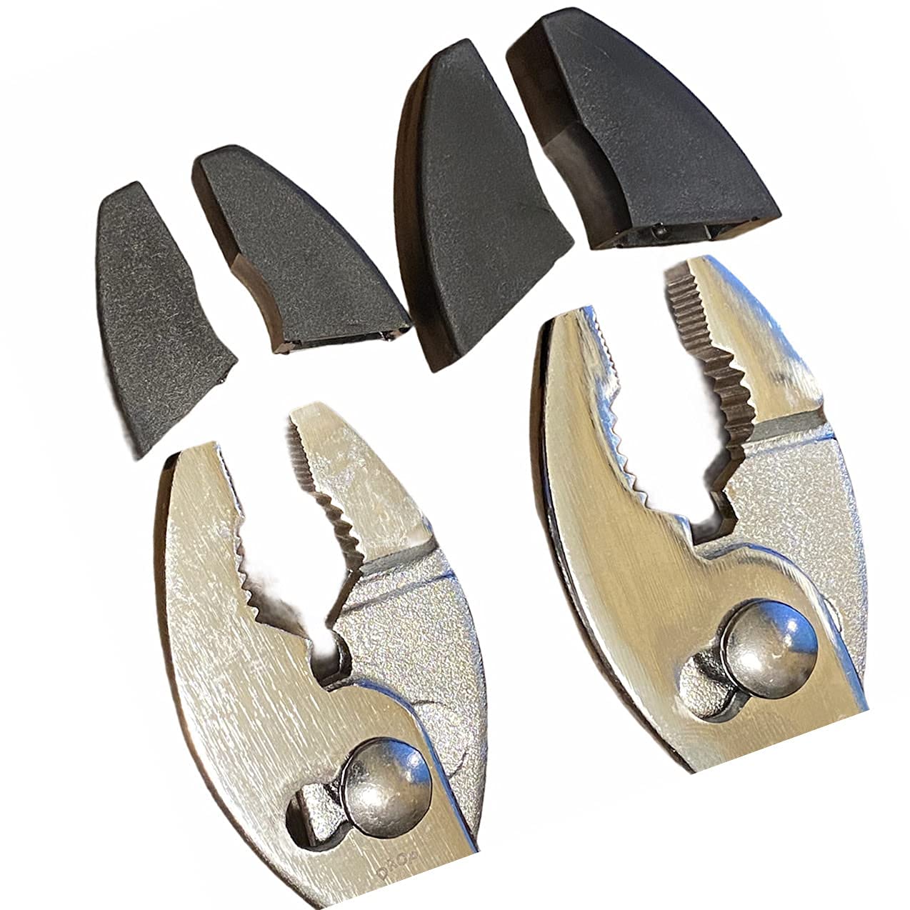 Soft Jaw Covers for Slip-Joint Pliers Both 6 Inch & 8 Inch Non-Marring Rubber Plastic Cover Pads Protectors for Plier Jaw for Sensitive Material Slip On