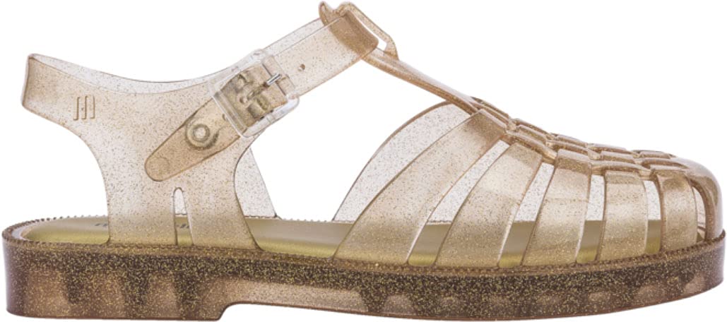 mini melissa Girl's Possession (Little Kid/Big Kid) Beige Glitter 12 Little Kid M