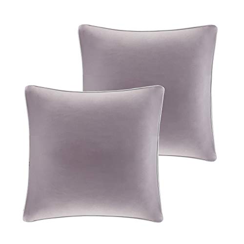 Madison Park Essential Madeline Cozy Bed in A Bag Comforter with Bonus 2 Complete Sheet Set, Jacquard Medallion Damask Design, All Season Cover, Decorative Pillow, Queen(90"x90"), Purple