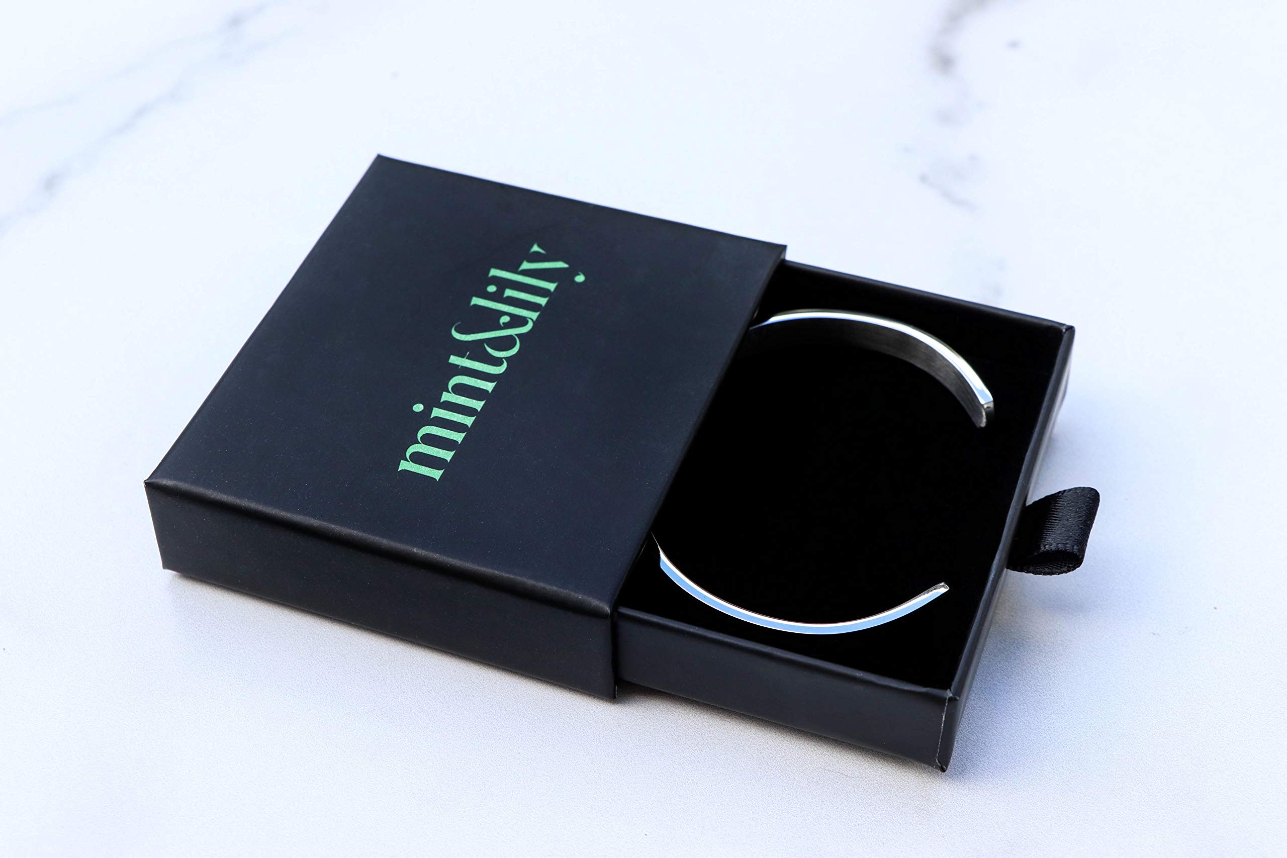 Mint & Lily Serenity Prayer Cuff Bracelet | Personalized Mantra Bangle | Gift for Her | Gold