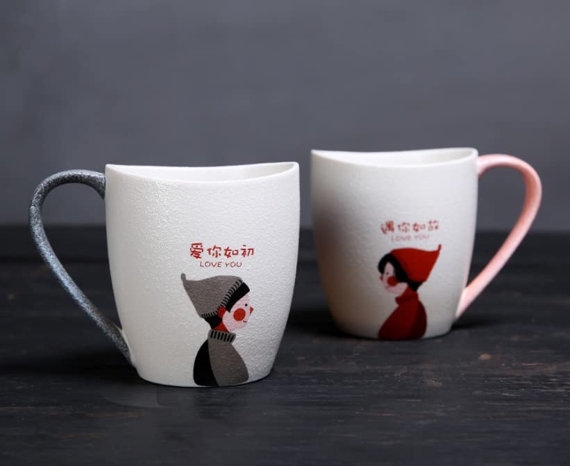 UXZDX Couple Ceramic Washing Cup Set Cartoon Mouthwash Cup Household Toothbrush Cup Brushing Cup Tooth Cylinder