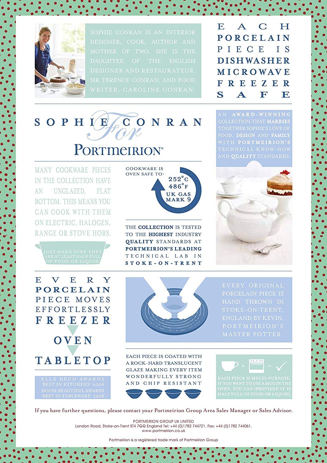 Portmeirion Sophie Conran White Round Platter | 12 Inch Porcelain Serving Tray for Appetizers, Snacks, and Sandwiches | Made from Fine Porcelain | Dishwasher and Microwave Safe
