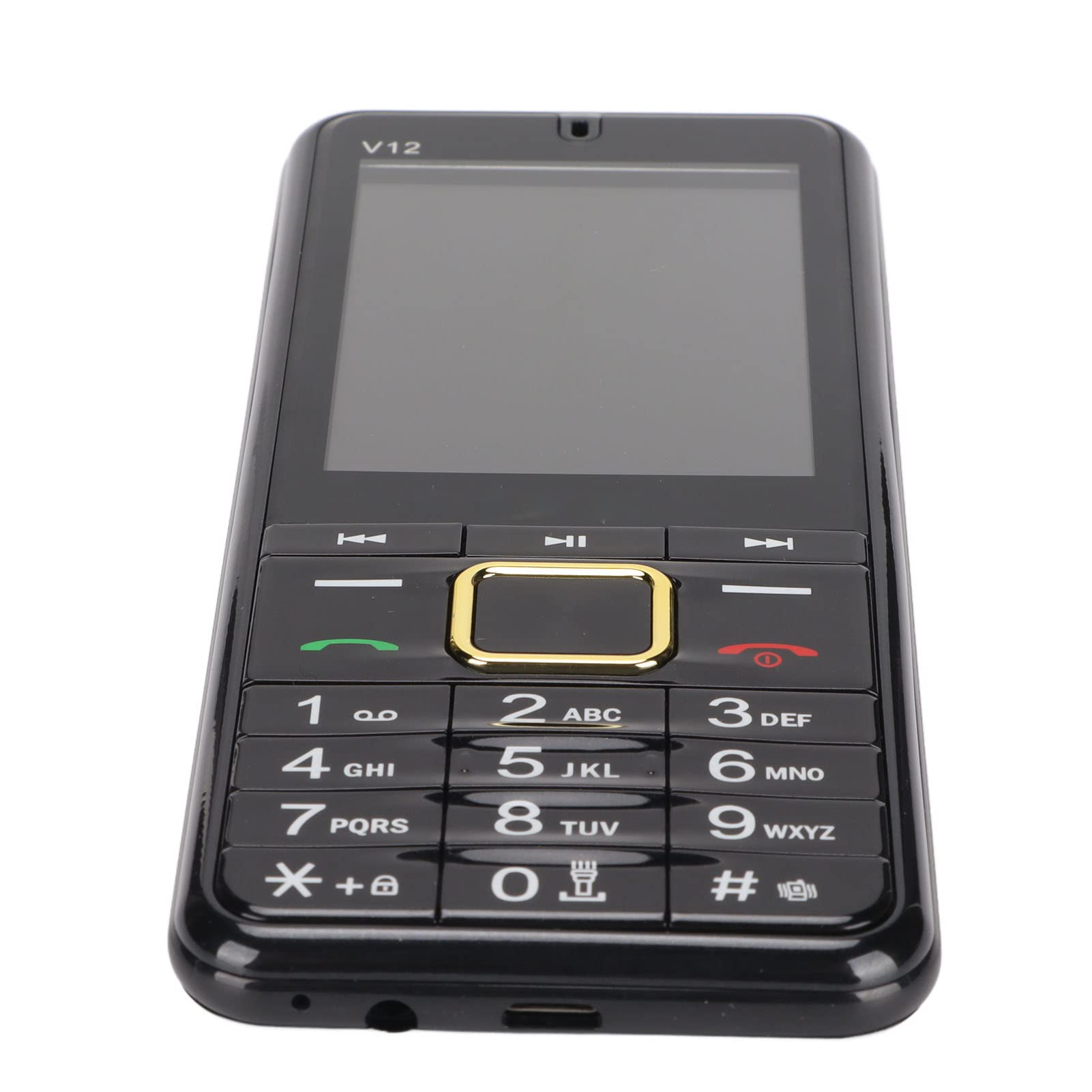 Large Button Cell Phone, 2000mAh Rechargeable 2.8in HD Screen 100‑240V 2G Unlocked Cell Phone for Everyday Use for Elderly and Kids (US Plug)