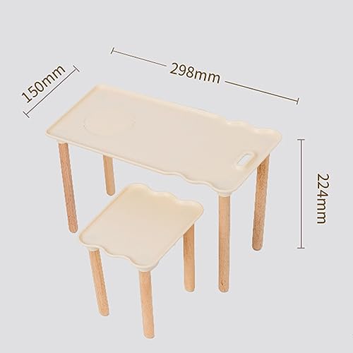 Wood Small Animals Stand Platform Natural Toy Cage Accessories For Hamster Squirrels Gerbil Chinchilla Parrots & Pet Hamster Platform For Cage