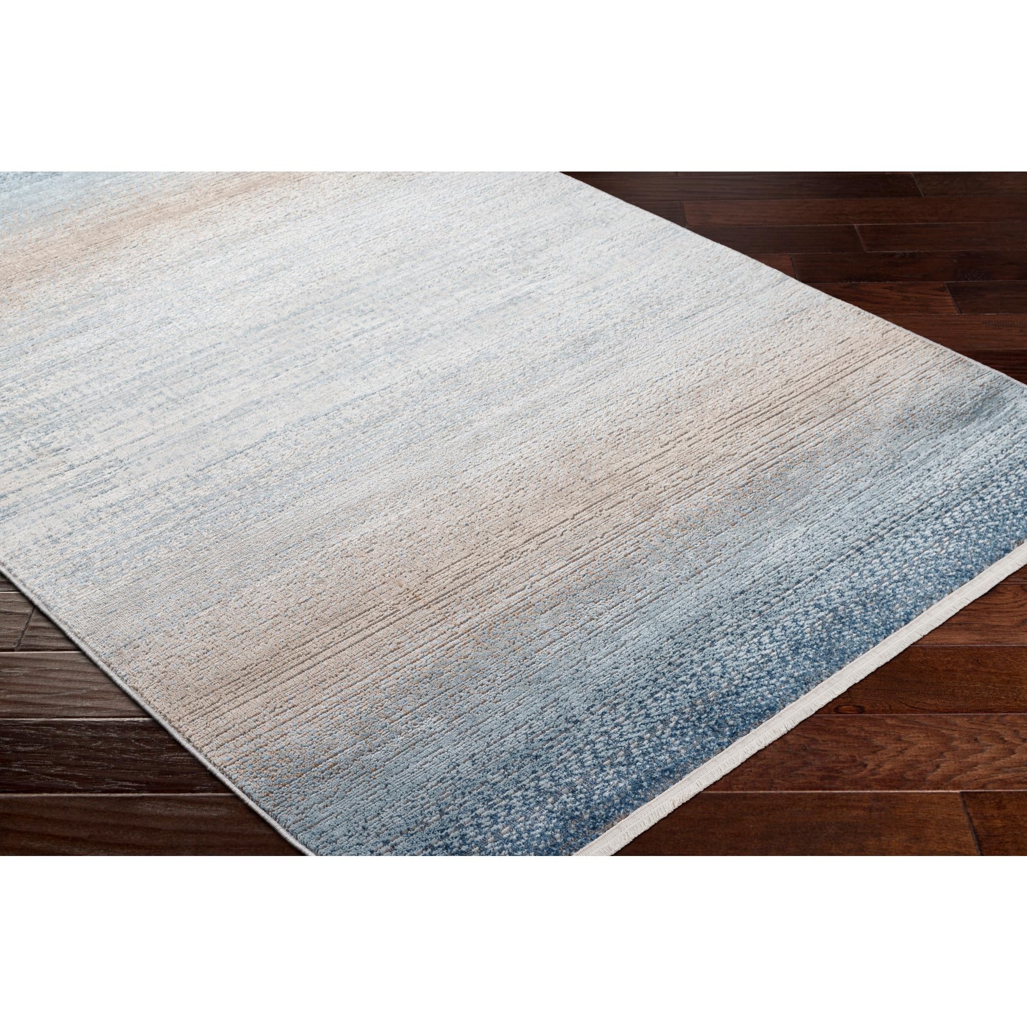 Livabliss Masha Modern Machine Woven Area Rug, 9'2" x 12', Denim