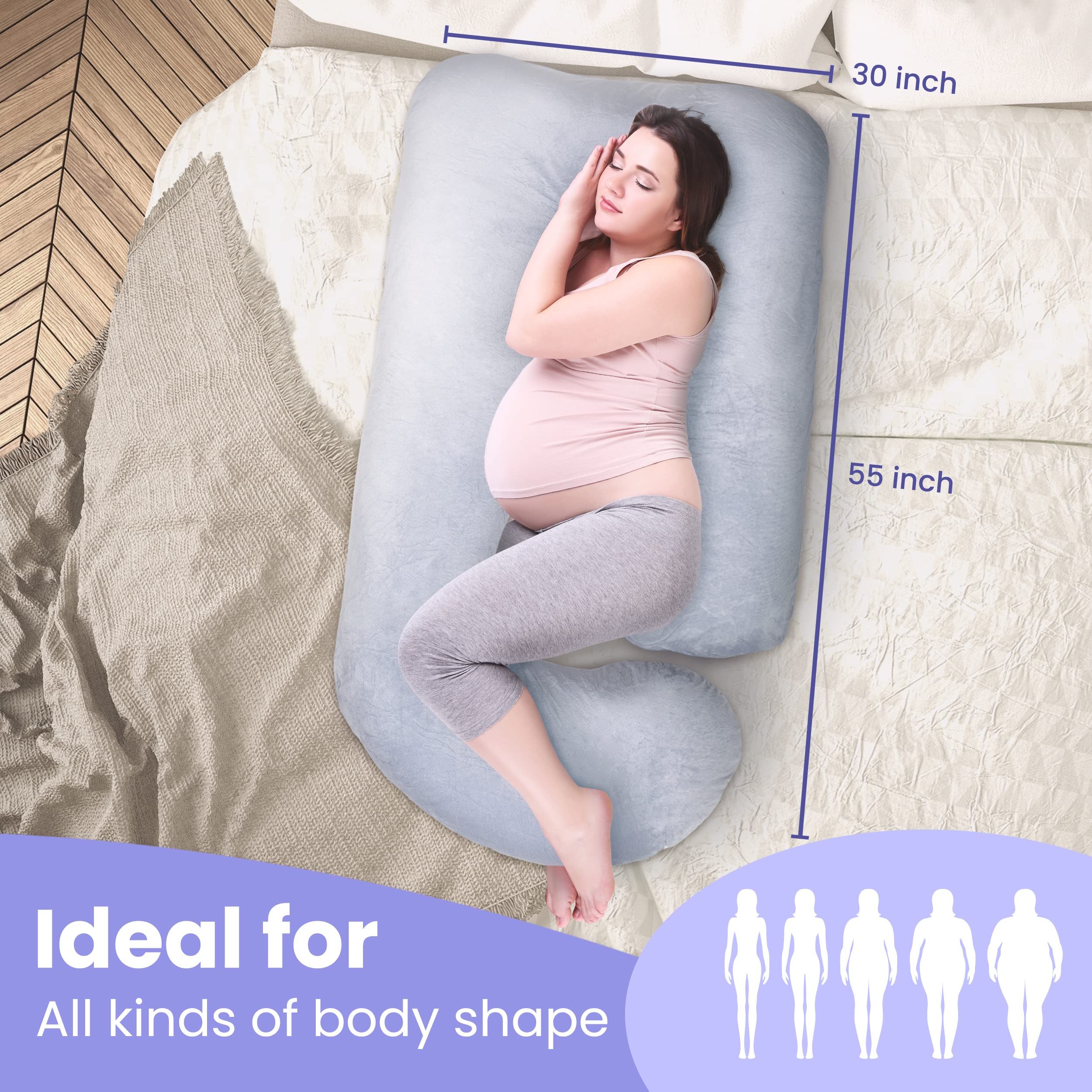 ORNAMIC Pregnancy Pillows for Sleeping