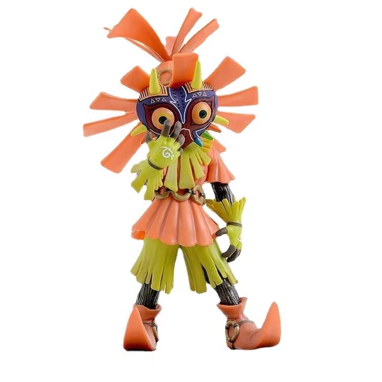 SEYUMI Majoras Mask Figures, Majora's Mask Skull Kid Action Figure, 6 Inch Link Action Figures PVC Collectible Model, Multicolor